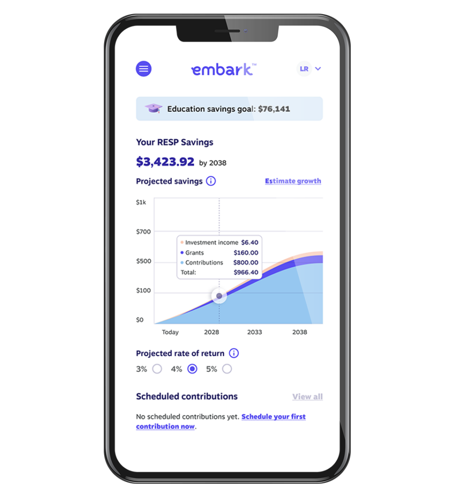 Transfer your RESP to Embark and get 2% more on us!